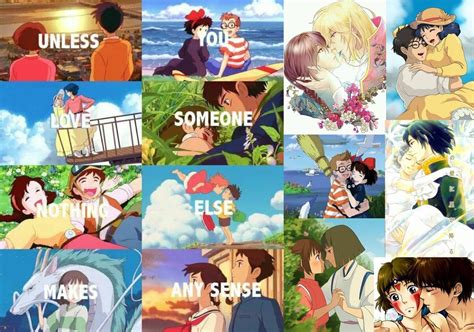 Most Beloved Studio Ghibli Couples ~~ Romantic Couples Sweet Couples
