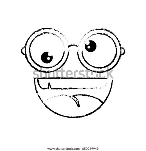 Funny Face Glasses Stock Vector Royalty Free 650289949 Shutterstock