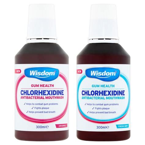 Wisdom Chlorhexidine Mouthwash 300ml