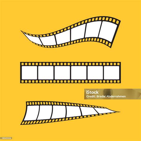 필름 스트립 세트 필름 프레임 컬렉션 비디오 필름 스트립 롤 35 Mm 카메라에 대한 스톡 벡터 아트 및 기타 이미지 35