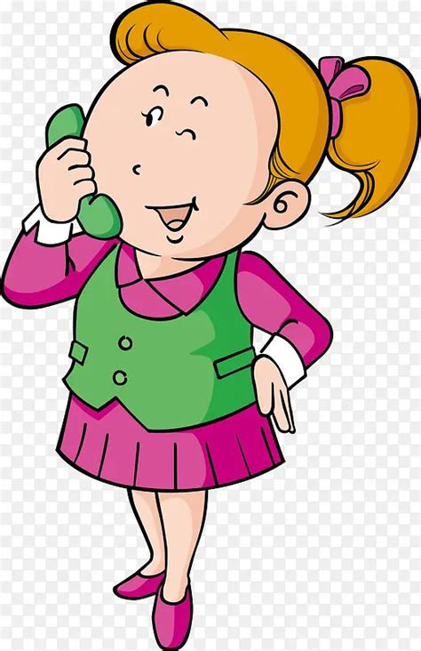 卡通人物打电话png图片素材下载图片编号10750816 Png素材网