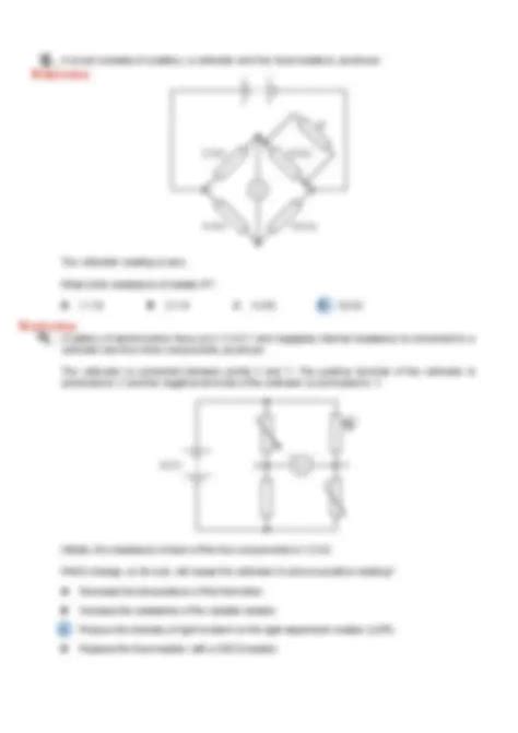 As Electricity Test Physics Study Notes Physics Docsity
