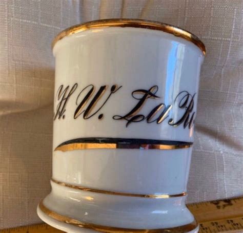 Vintage Personalized Shaving Mug Etsy