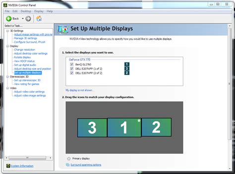 Set Up Multiple Monitors Nvidia Control Panel Windows Easternrewa