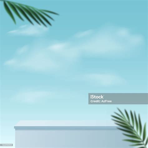 파란색 기하학적 3d 연단과 추상적 인 배경 벡터 일러스트레이션 터키석 색깔에 대한 스톡 벡터 아트 및 기타 이미지 터키석 색깔 강단 스튜디오 촬영 Istock