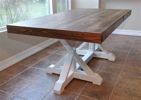 How To Build A Diy Farmhouse Dining Table Thediyplan