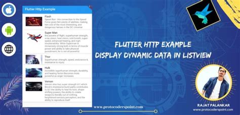 Flutter Example Fetching Data From Internet Json And Display In