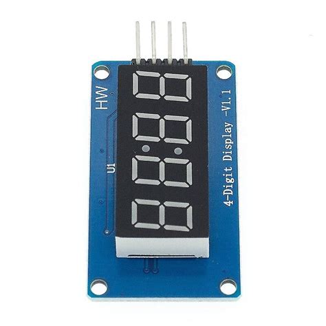 Circuit Accessories 2pcs Tm1637 4 Bits Digital Led Display Module For