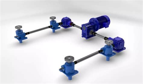 SWLD Flange Input Worm Gear Screw Lifter Shengjie Reducer