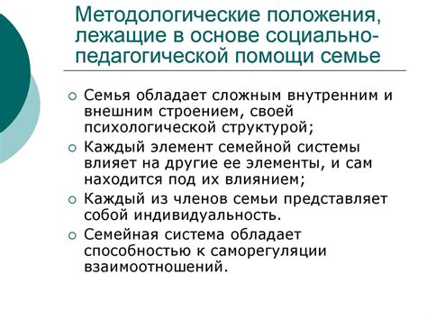 Социально-педагогическая деятельность с семьей: содержание, направления ...