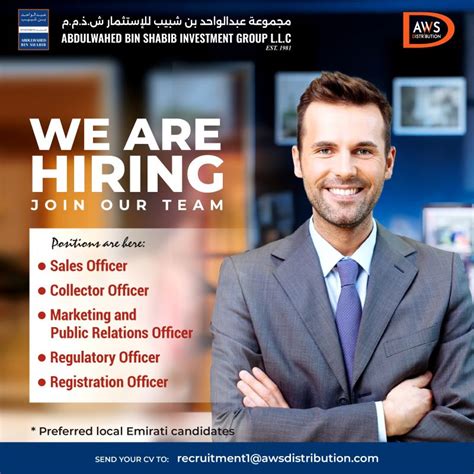 Joinourteam Hiringnow Careeropportunity Awsdistribution Uaejobs Emiratijobs Salesjobs