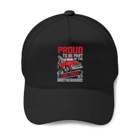 Tow Hook Chain Tow Truck Operator Tow Trucking Trucking Work 1 Baseball Caps Unisexs Black Sold