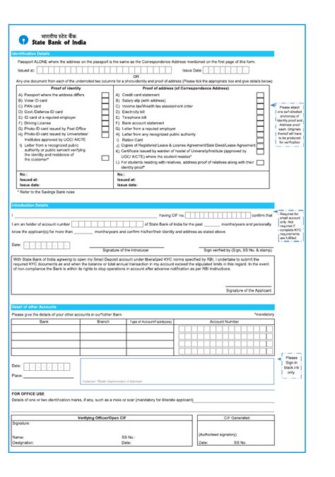 Online Sbi Account Opening Form ~ Education And Exam Point