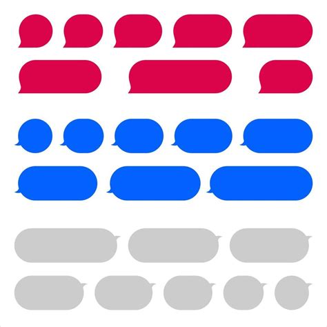 Message Bubbles Chat On Smartphone Icons Mobile Chatting Sms App Template Bubbles 17638416