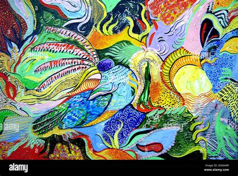 Art Oil Painting Abstract Background Modern Triangle Curve