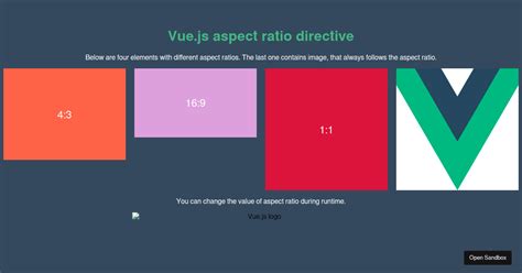 V Aspect Ratio Codesandbox