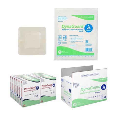 Dynarex Dynaguard Waterproof Dressings Sterile Four Layer Composite