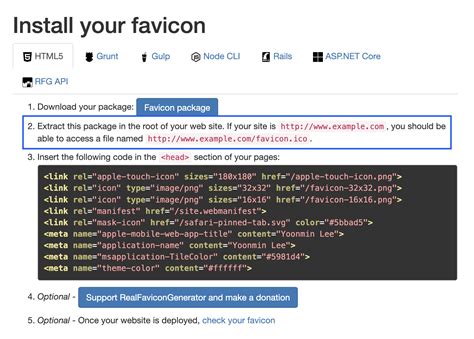 파비콘 만들기 및 적용 완벽 튜토리얼 Adobe Color Realfavicongenerator 사이트