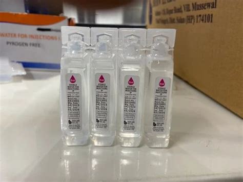 Liquid 20ml Sterile Water at ₹ 1.85/piece in Silvassa | ID: 2852577821897