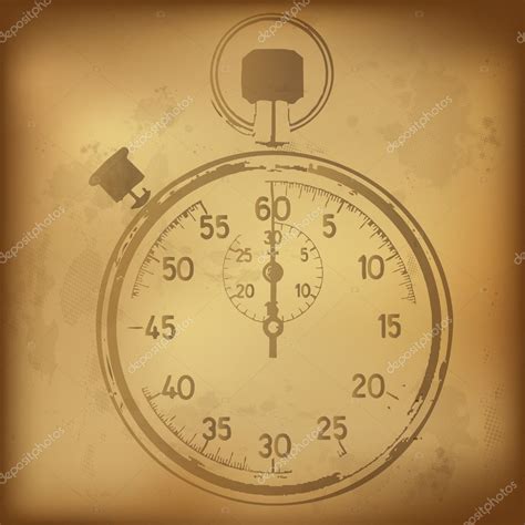 Antique Stopwatch Stock Vector Barbaliss