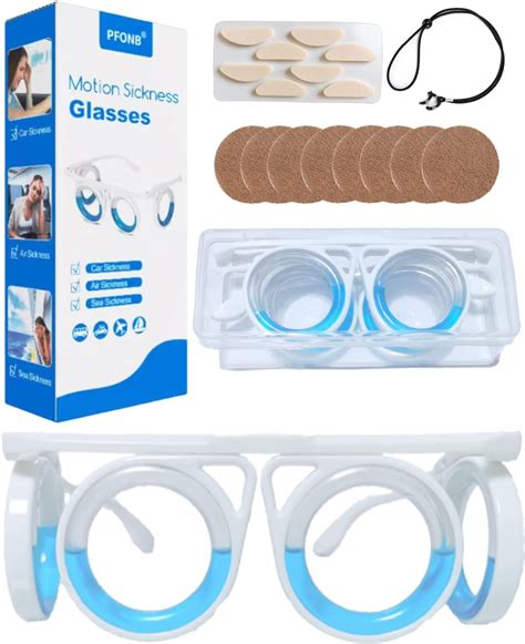 Pfonb Anti Motion Sickness Glasses Car Sickness Glasses