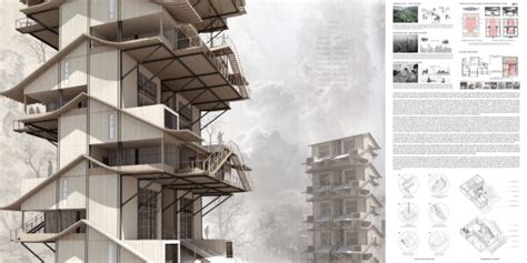 Modernizing Traditional Asian Dwellings Into A Vertical Street Network EVolo Architecture
