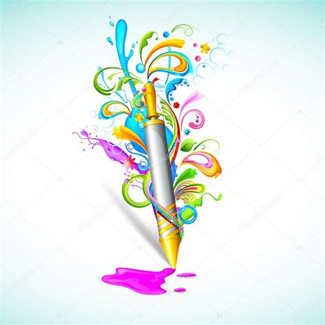 Colorful Pichkari Stock Vector By ©vectomart 21315335