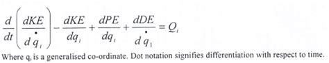 Solved Using Lagrange S Equations Derive Equations Of Chegg