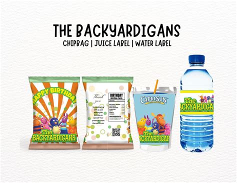 Backyardigans Birthday Bundle Editable Template Backyardigans Theme