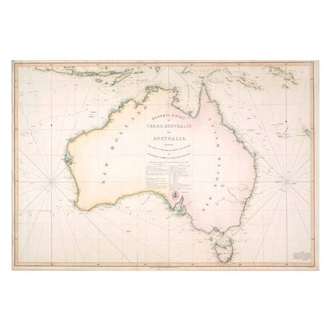 Matthew Flinders Replica Map Downies Collectables