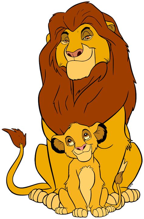 Simba Mufasa And Sarabi Clip Art Images Disney Clip Art Galore