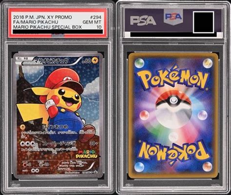 Psa 10 Mario Pikachu 294 Xy P Full Art Promo Japanese Pokemon Card Rare
