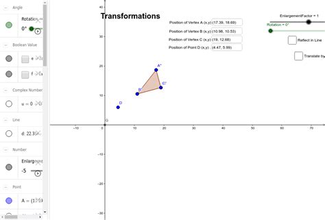 Transformations Example Geogebra Transformations Example Geogebra