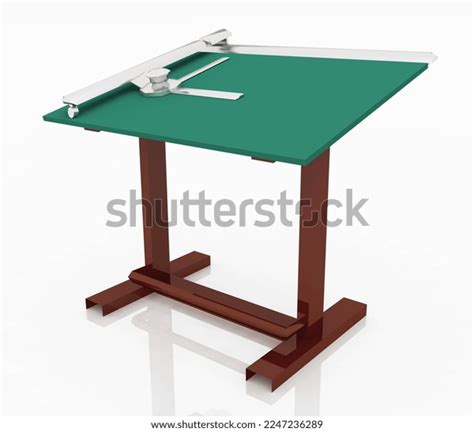 Modern Drafting Table Computer Generated 3d Stock Illustration 2247236289 Shutterstock