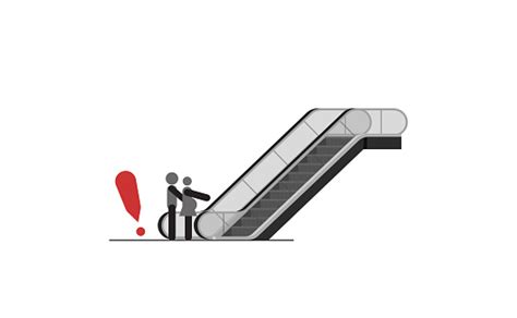 에스컬레이터 안전의 벡터 일러스트레이션 임산부의 안전에 주의 여행 주제에 대한 스톡 벡터 아트 및 기타 이미지 여행 주제