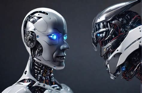 Premium Ai Image Humanrobot Interaction Wallpaper