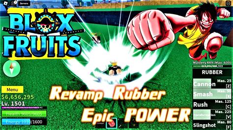 Rubber Revamp Showcase Awesome Blox Fruits Youtube