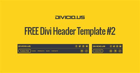 Free Download Divi Header Template Divicio Us Demos