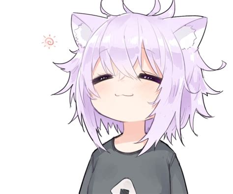 13o Animal Ears Blush Catgirl Cat Smile Chibi Cropped Hololive Nekomata