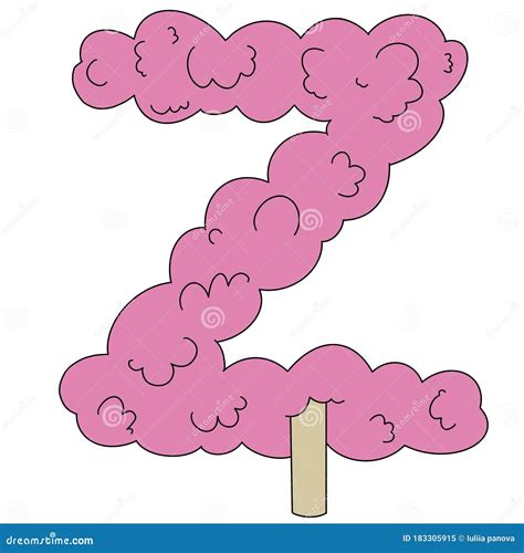 Ilustraciones Del Alfabeto De Los Dulces Aisladas Stock de ilustración