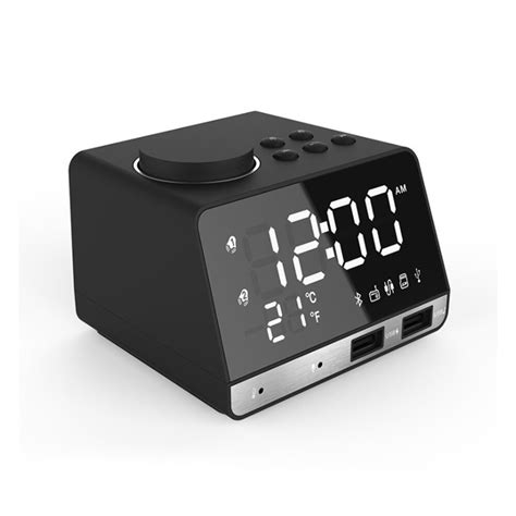 multi functional clock fm radio usb charging alarm grandado