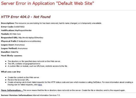 Troubleshoot Iis7 Errors Like A Pro Mike Volodarskys Blog