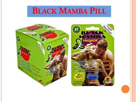 Ppt Black Mamba Pill For Masculinity Powerpoint Presentation Free Download Id7790605