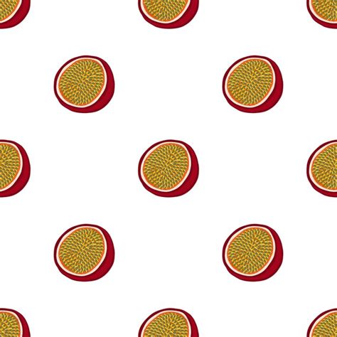 Premium Vector Illustration On Theme Big Colored Seamless Passion Fruit
