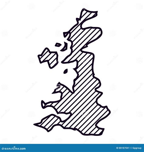 Isolated United Kingdom Map Design Stock Illustration Illustration Of International Britain