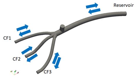 3d View Of The Geometry Of The Trifurcation The Arrows Indicate The