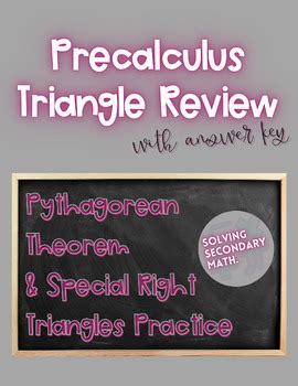 Pythagorean Theorem And Special Right Triangle Practice TPT