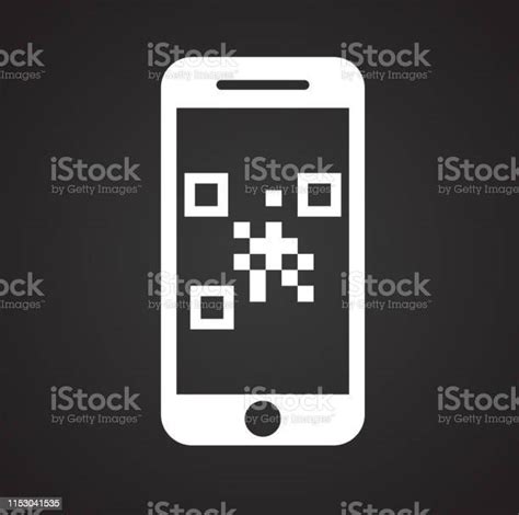 그래픽 및 웹 디자인에 대 한 배경에 바코드 관련 아이콘 간단한 그림 웹 사이트 버튼 또는 모바일 앱에 대 한 인터넷 개념