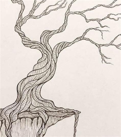 Twisted Tree Drawing At PaintingValley Explore Collection Of Twisted Tree Drawing