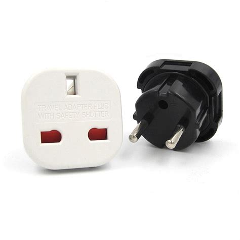 Universal 2 Pin Power Stecker Adapter 10a Uk Zu Eu Vicedeal